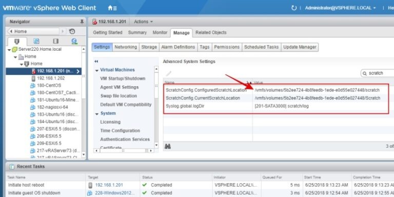ESXi Scratch Partition – How to Change it? - Thrifty Admin