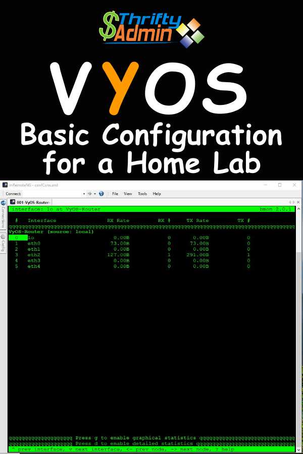 VyOS Configuration and Installation - Thrifty Admin